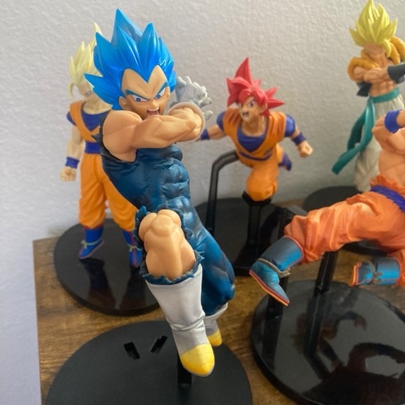Toys | Dragon Ball Z Blue And Yellow Action Figures Playset | Poshmark
